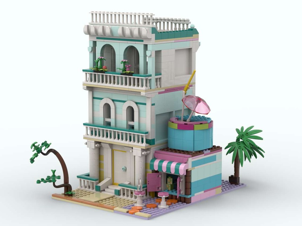 LEGO MOC Alter beach house by Just Create | Rebrickable - Build with LEGO