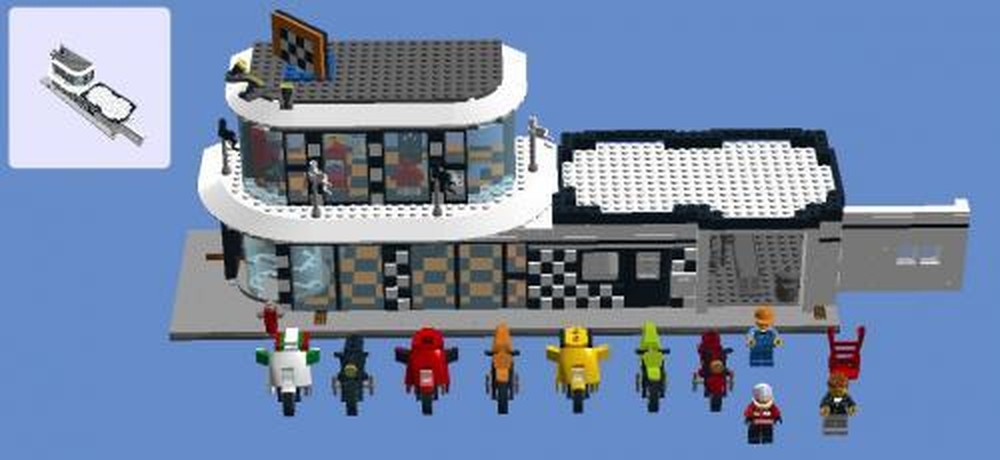 LEGO MOC Bike Shop & Repair by samfromlr | Rebrickable - Build with LEGO