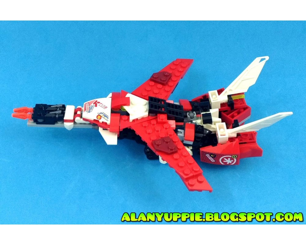 LEGO MOC Transformer VF-1 Valkyrie from LEGO Ninjago 71707: Kai's Mech ...