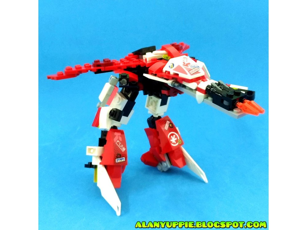 Lego Moc Transformer Vf 1 Valkyrie From Lego Ninjago 71707 Kais Mech