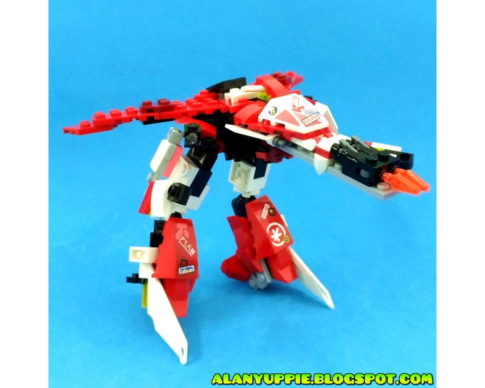 LEGO MOC Transformer VF-1 Valkyrie from LEGO Ninjago 71707: Kai's Mech ...