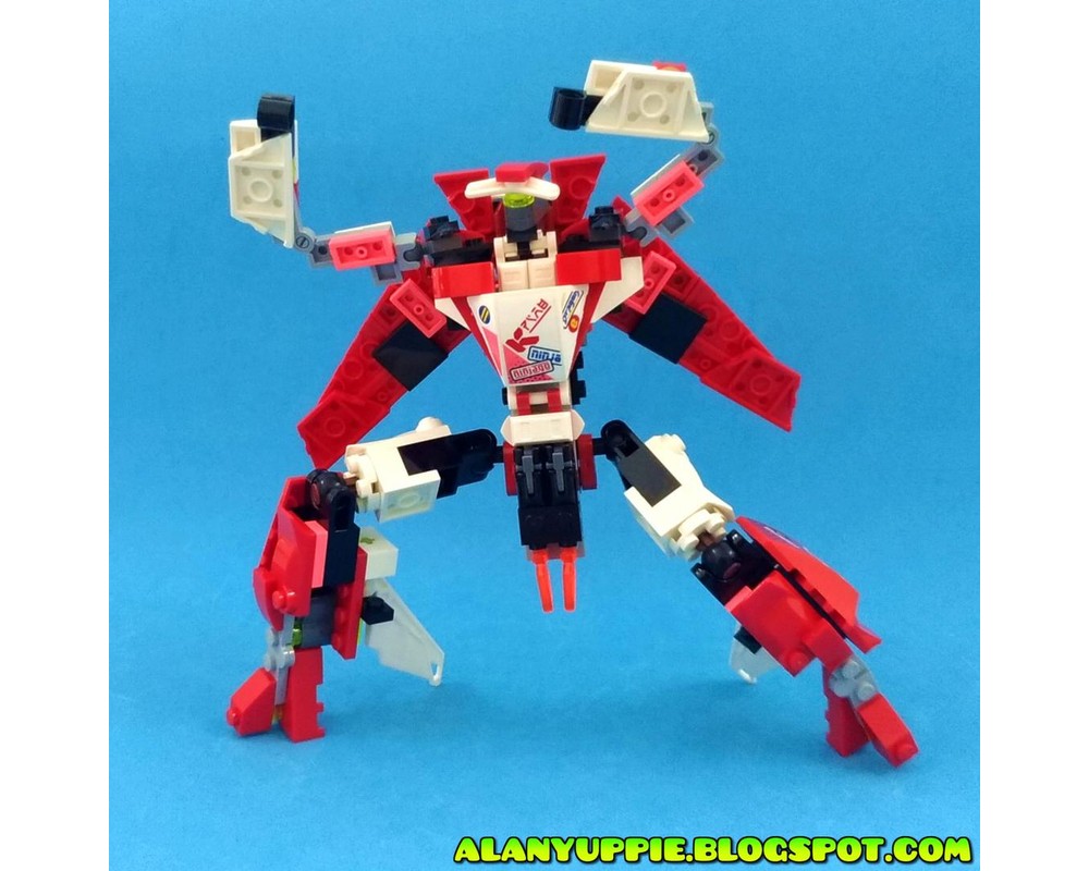 LEGO MOC Transformer VF-1 Valkyrie from LEGO Ninjago 71707: Kai's Mech ...