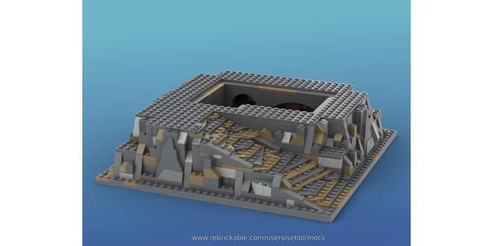Lego Moc Ramped Raised Baseplate From 71722 By Sebbl Rebrickable