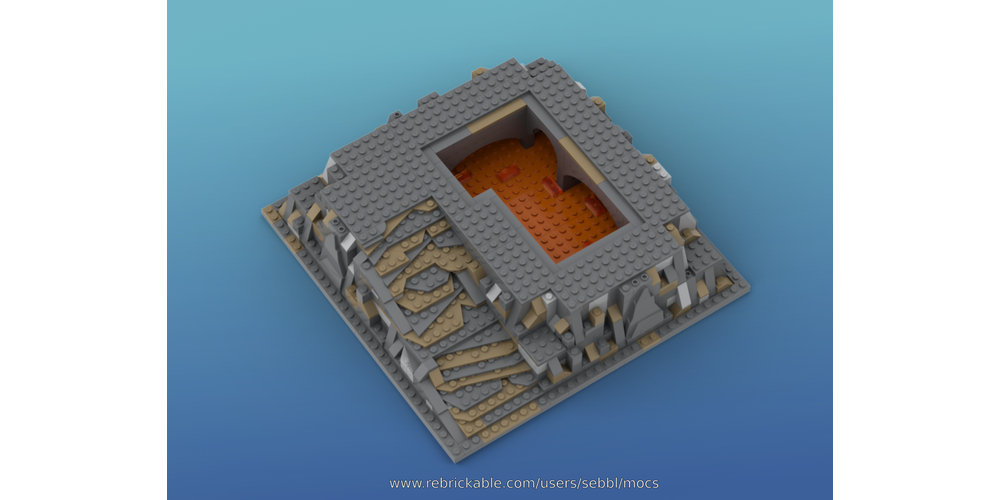 Lego Moc Ramped Raised Baseplate From 71722 By Sebbl Rebrickable