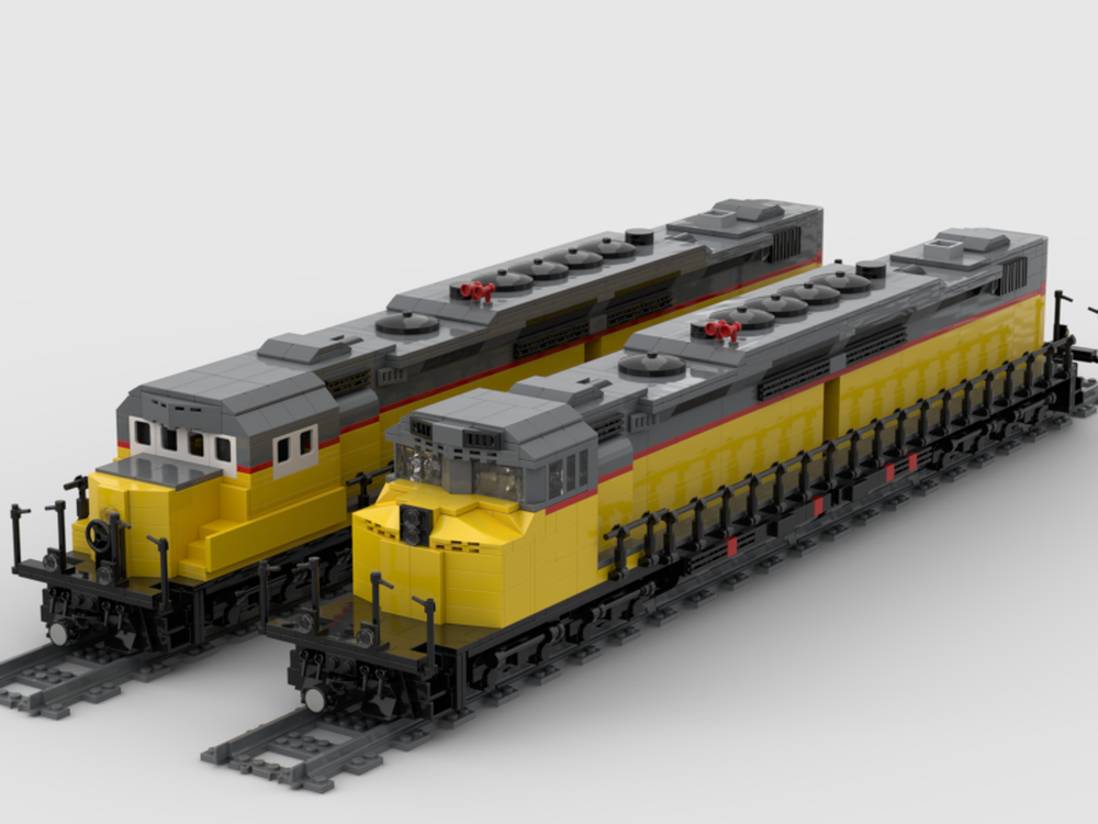 LEGO MOC Legacy DD35A & EMD DDA40X by Your Brick Guy | Rebrickable ...