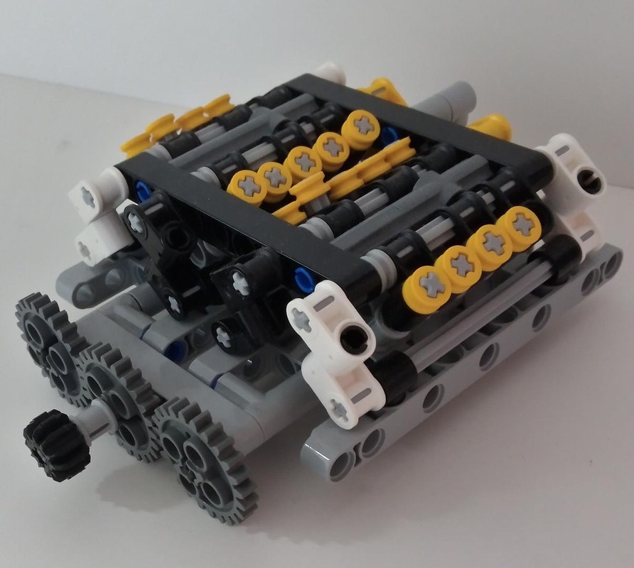 LEGO MOC Custom 18 cylinder engine by C.LegoMaster | Rebrickable ...