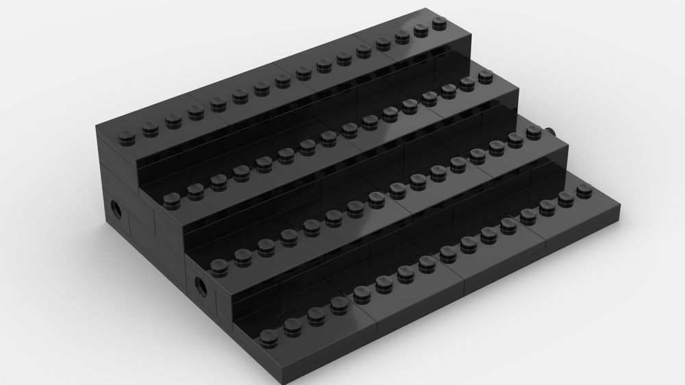 LEGO MOC Modular Minifigure Stand (16x) by dwbl | Rebrickable - Build ...