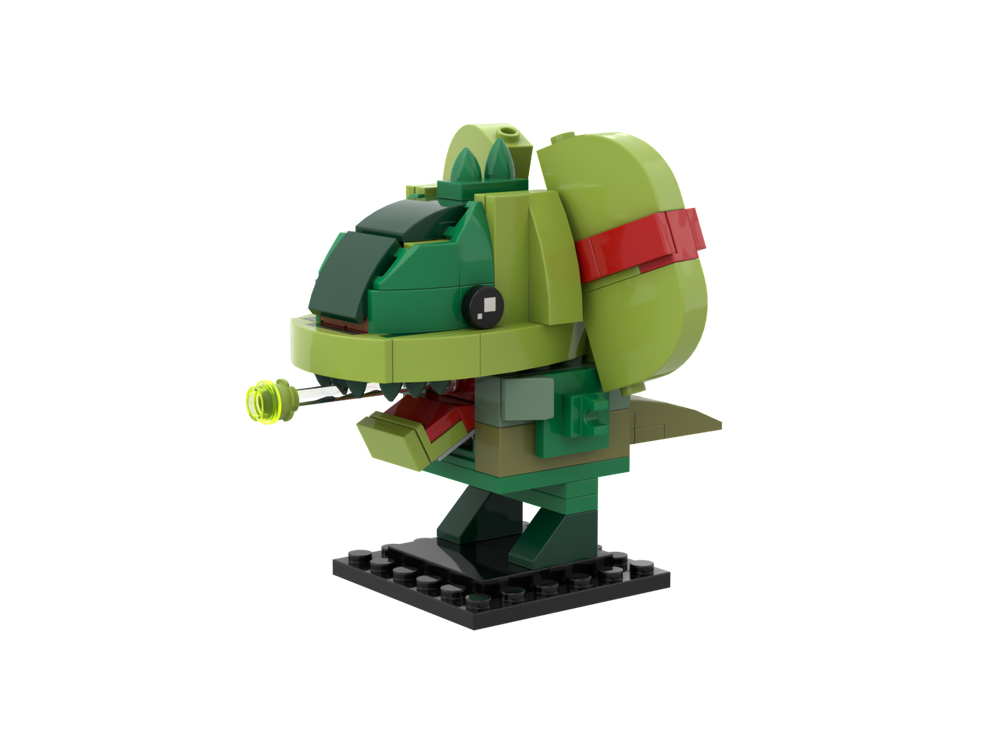 LEGO MOC Dilophosaurus Brickheadz by brickuba | Rebrickable - Build ...