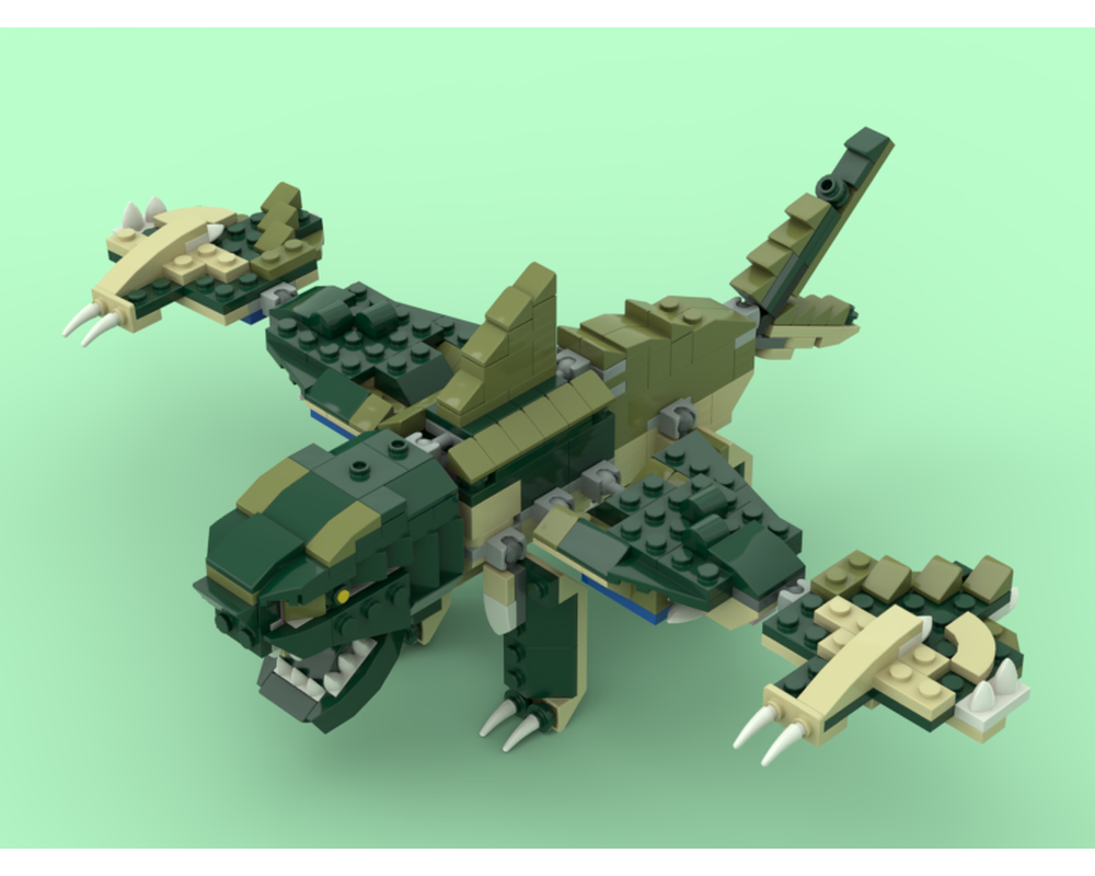 Lego Moc 31121 Shark Dragon By Legodesigner Rebrickable Build With Lego