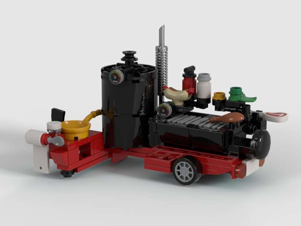 LEGO MOC barbeque smoker trailer - Grill Anhänger by delicatesse ...