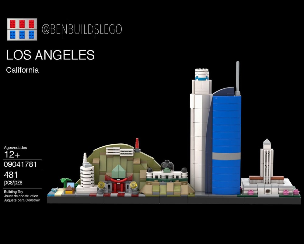 LEGO MOC Los Angeles Skyline by benbuildslego | Rebrickable - Build ...