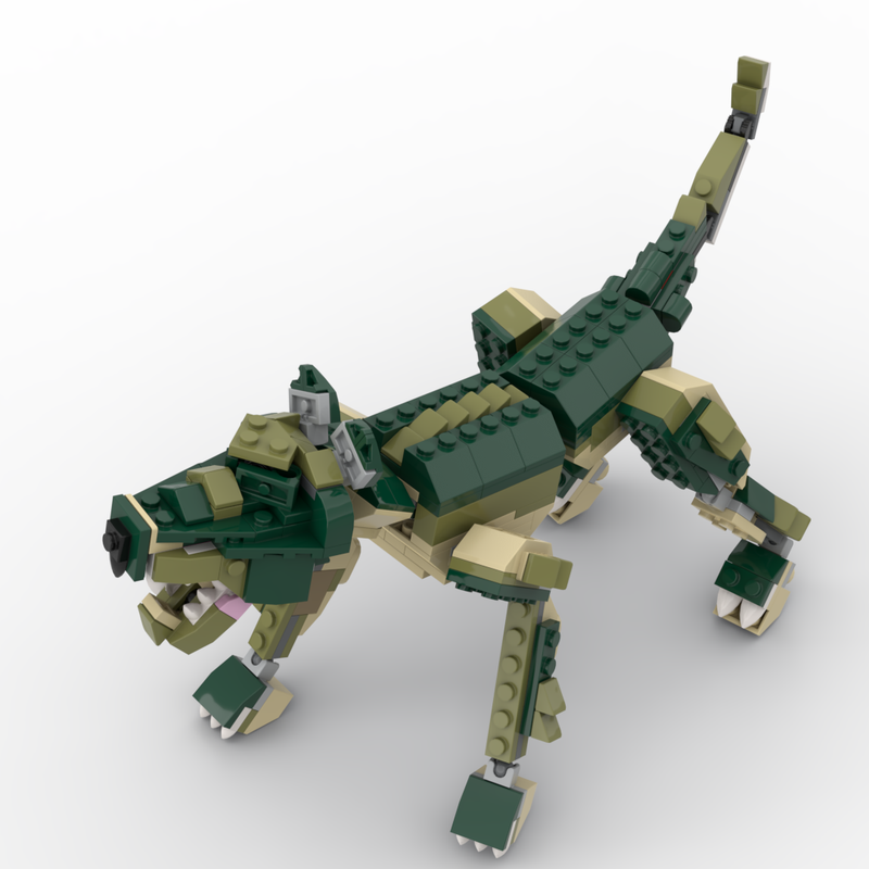LEGO MOC Green Wolf , 31121 Alternate Build by Macharius | Rebrickable ...