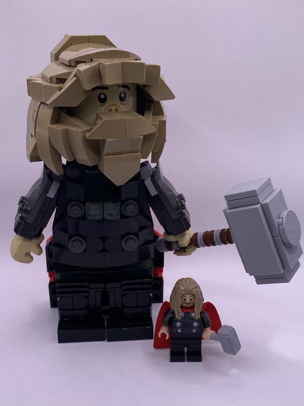 LEGO MOC Fat Thor (in armor) posable figure by BeskarBricks ...
