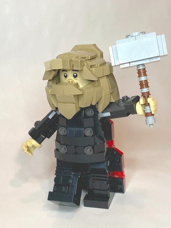 LEGO MOC Fat Thor (in armor) posable figure by BeskarBricks ...
