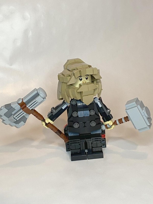 LEGO MOC Fat Thor (in armor) posable figure by BeskarBricks ...