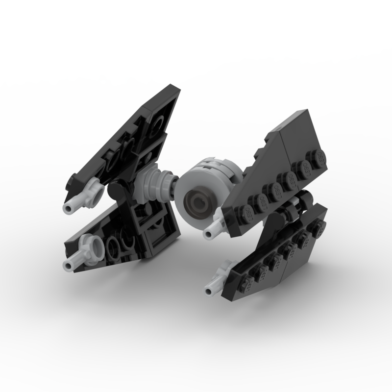 LEGO MOC Microscale TIE Interceptor by Rebel.Punk | Rebrickable - Build ...