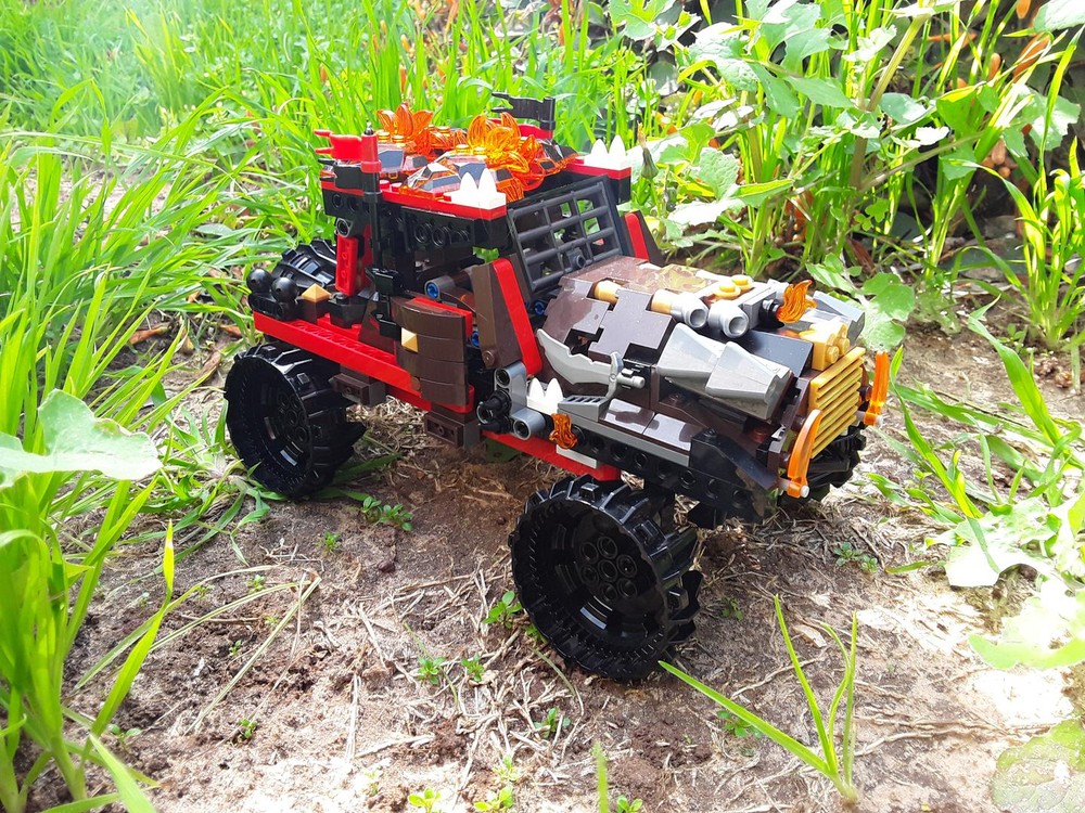 Lego Moc 70321 Magma Truck By Legoori Rebrickable Build With Lego