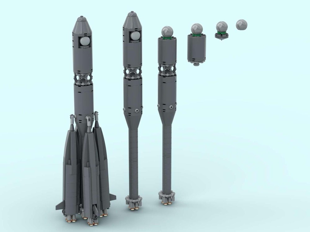 LEGO MOC Vostok 1 (1:110) by dampsquab | Rebrickable - Build with LEGO