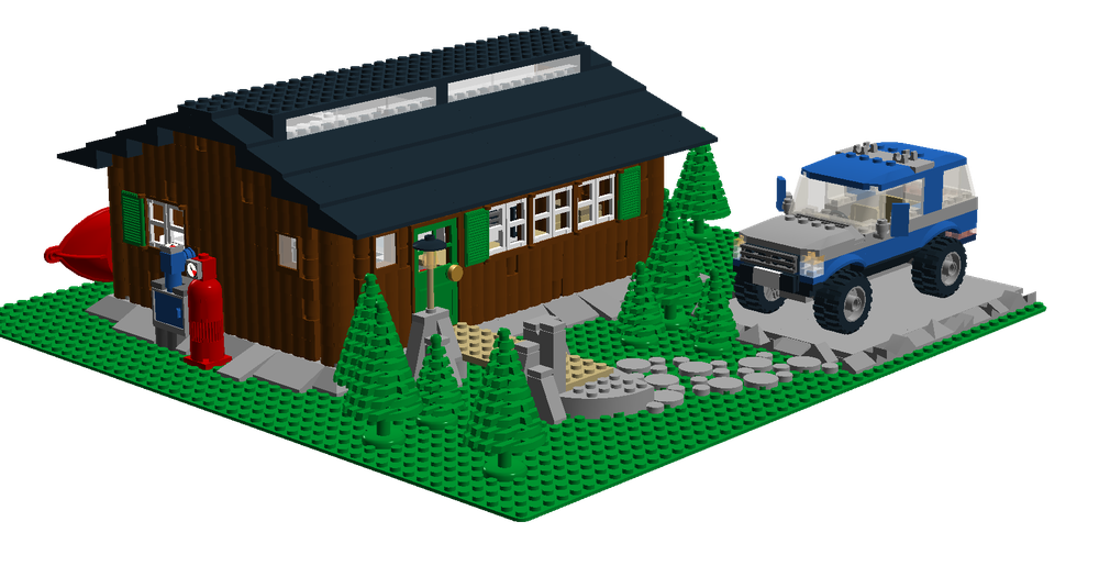 LEGO MOC Man-Cave-Log-Cabin by Otello1980 | Rebrickable - Build with LEGO