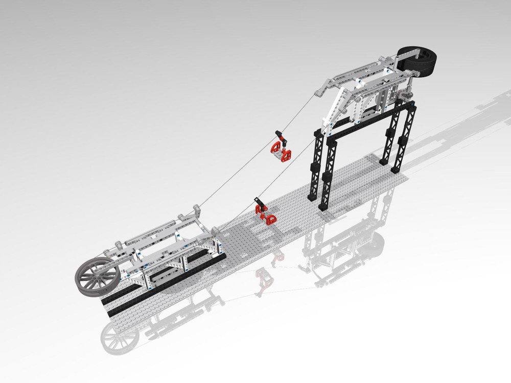 LEGO MOC Motorized Ski Lift by dagupa | Rebrickable - Build with LEGO