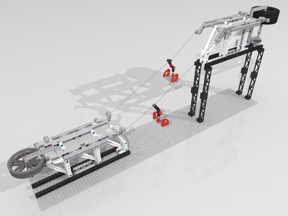 LEGO MOC Motorized Ski Lift by dagupa | Rebrickable - Build with LEGO