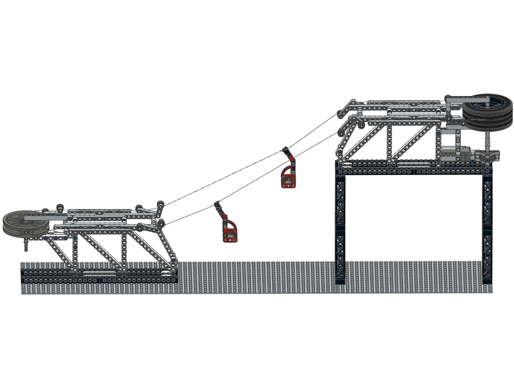 LEGO MOC Motorized Ski Lift by dagupa | Rebrickable - Build with LEGO