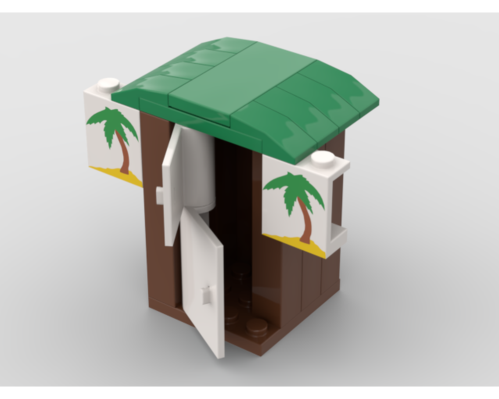 LEGO MOC Beach Cabin Palm Trees by Pruisisch Blauw | Rebrickable ...