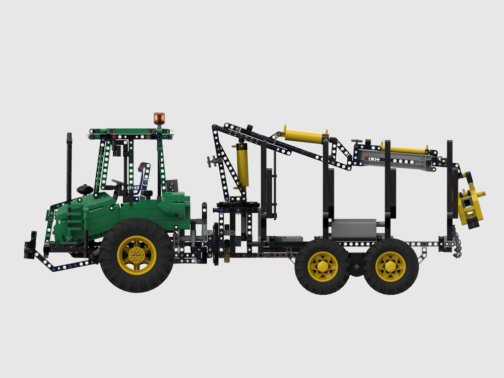 Lego Moc John Deere 1010d 6x6 Forwarder By Ironmax Rebrickable