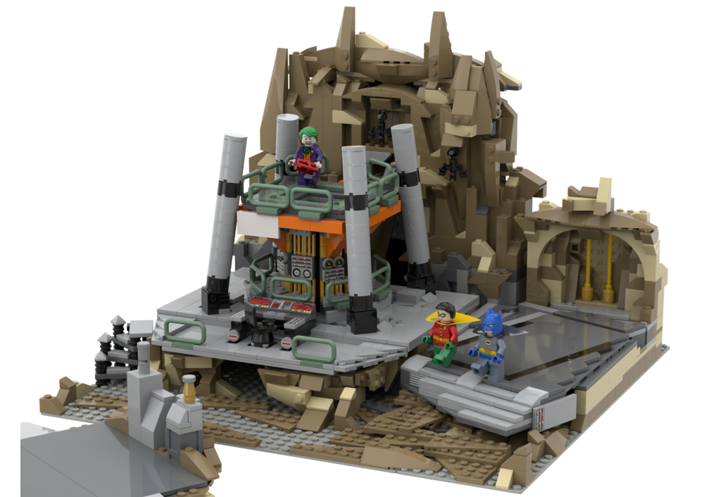 Lego Moc Batcave Classic Set By Brickmocman Rebrickable Build With