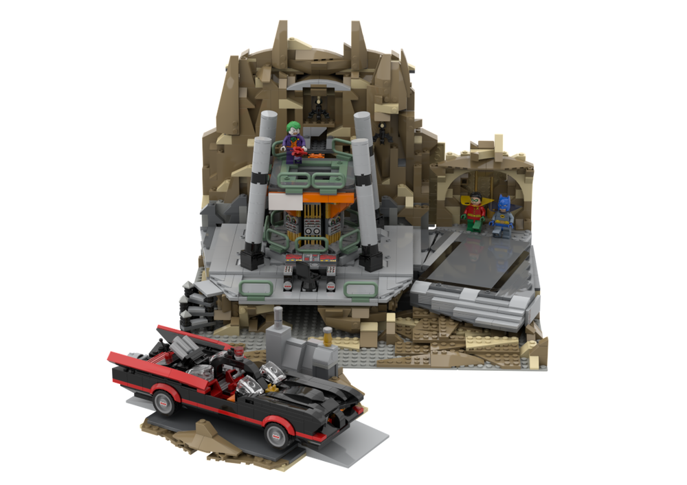 Lego Moc Batcave Classic Set By Brickmocman Rebrickable Build With