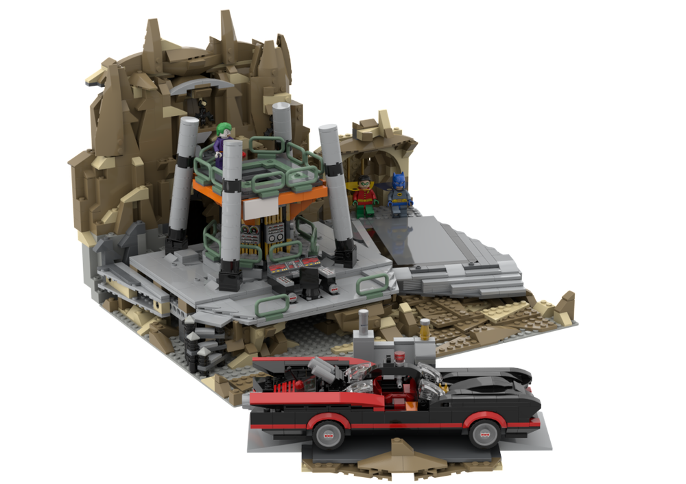 Lego Moc Batcave Classic Set By Brickmocman Rebrickable Build With