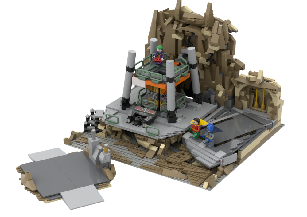 Lego Moc Batcave Classic Set By Brickmocman Rebrickable Build With