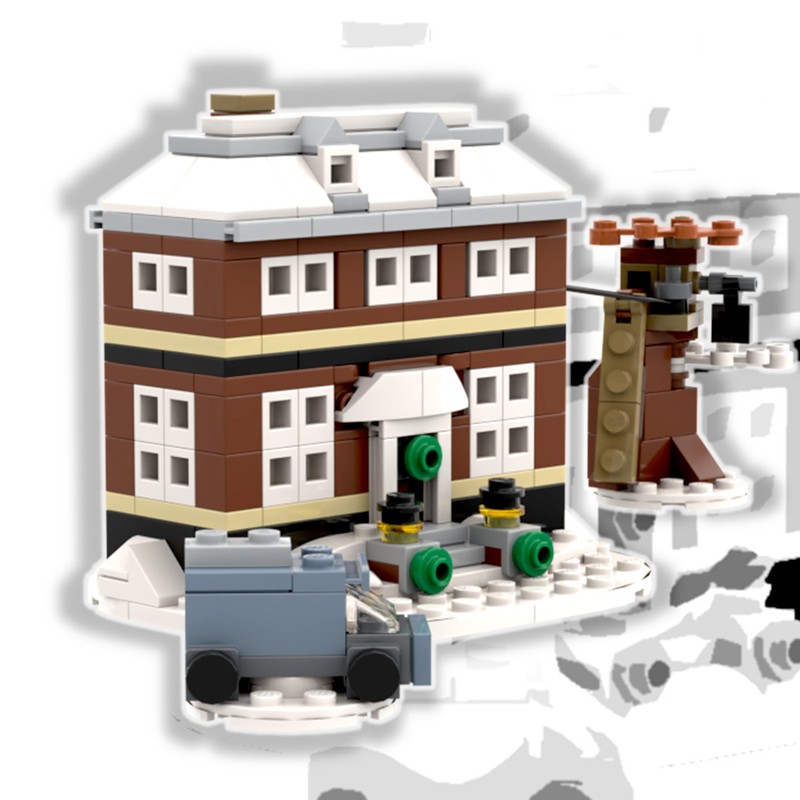 LEGO MOC The Microscale McCallister House by matthouse | Rebrickable ...