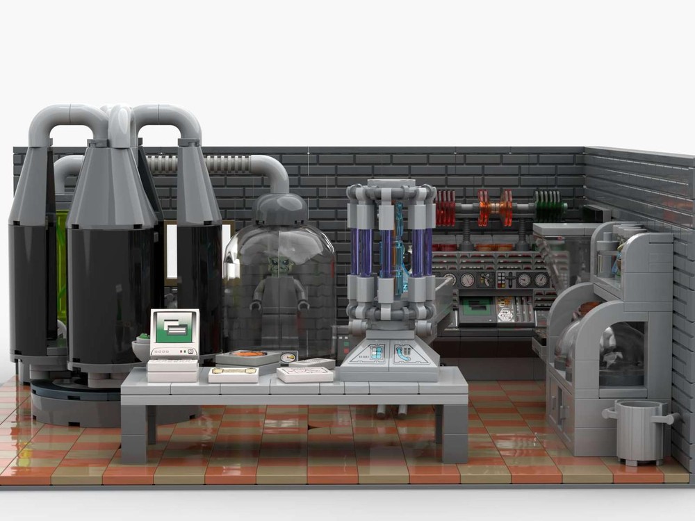 Lego Moc Scifi Laboratory By Silenfu Rebrickable Build With Lego