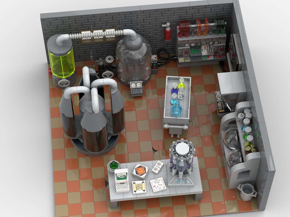 Lego Moc Scifi Laboratory By Silenfu Rebrickable Build With Lego