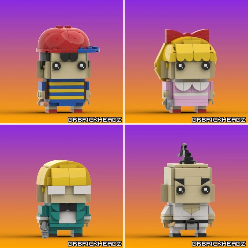 LEGO MOC Earthbound Brickheadz Bundle by DrBrickheadz | Rebrickable ...