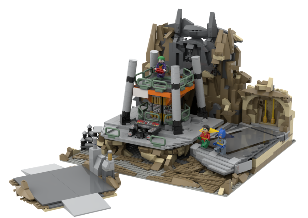 Lego Moc Batcave Classic Set Cowl Edition By Brickmocman