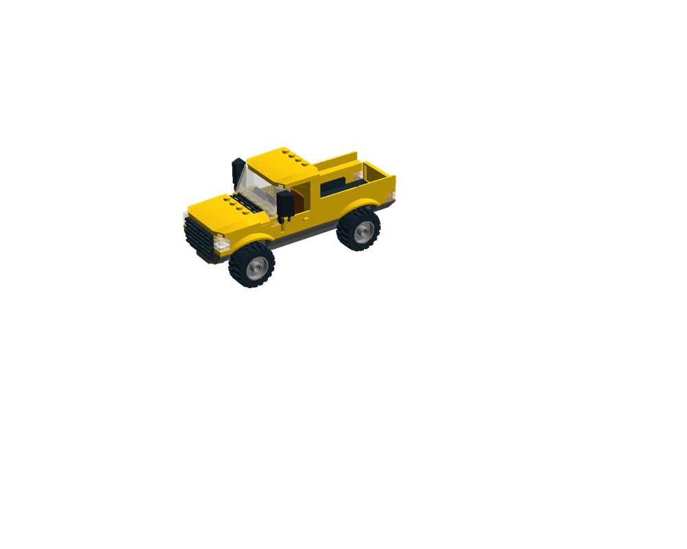LEGO MOC yellow PickUp Truck by Otello1980 | Rebrickable - Build with LEGO