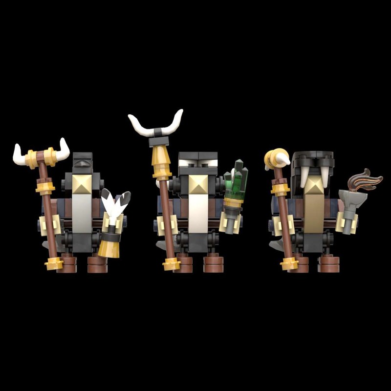 LEGO MOC Medieval dwarf shaman by dariusdrum | Rebrickable - Build with ...