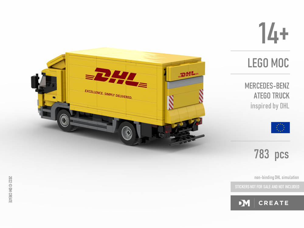 LEGO MOC Mercedes-Benz Atego truck yellow (inspired by DHL) by DMcreate ...