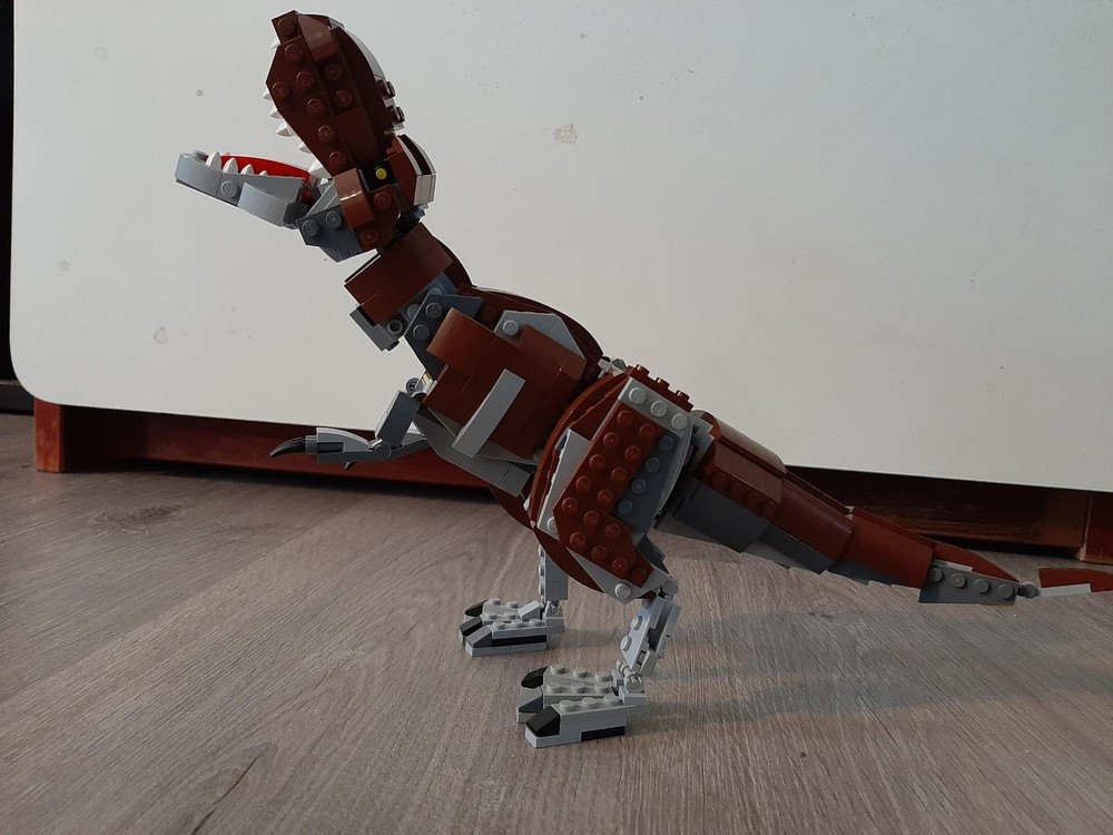 Lego Moc Tyrannosaurus Rex Minifigure Scale By Astro2022 Rebrickable