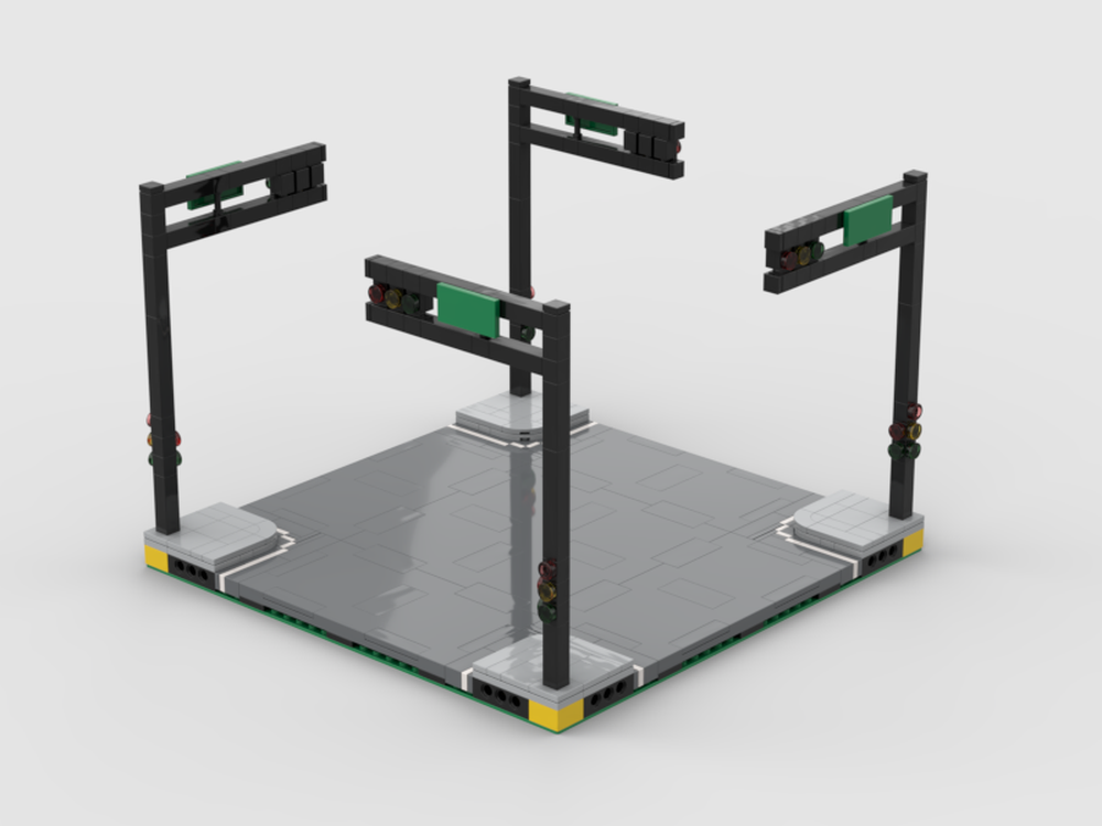 LEGO MOC MILS - Road Intersection by SirCharles | Rebrickable - Build ...