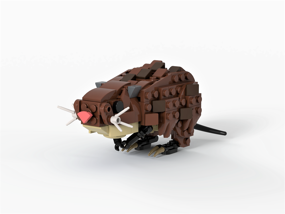 LEGO MOC Water Vole by BertieBrick | Rebrickable - Build with LEGO