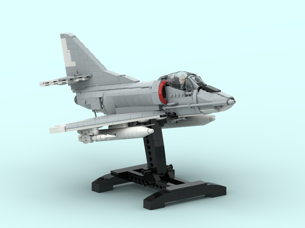 Lego Moc A 4 Skyhawk Stand By Jon Powell Rebrickable Build With Lego