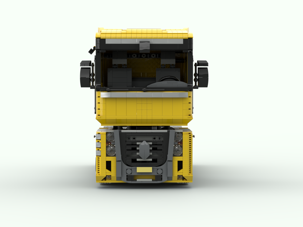 Lego Moc Renault Magnum 6x2 Truck Yellow By Lingkong Rebrickable