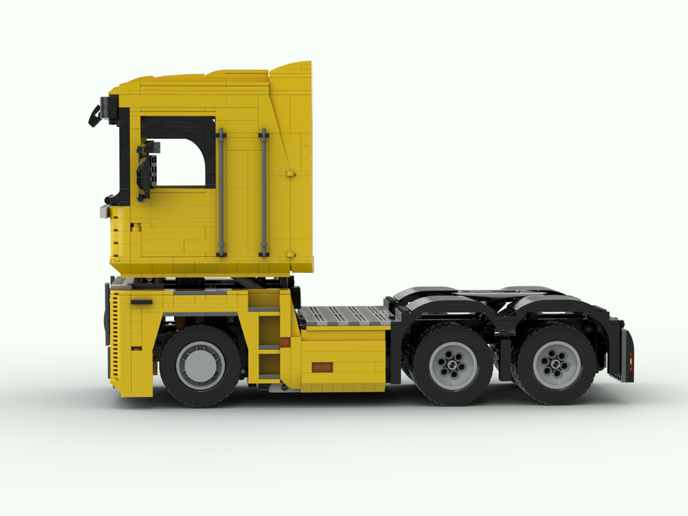 Lego Moc Renault Magnum 6x2 Truck Yellow By Lingkong Rebrickable