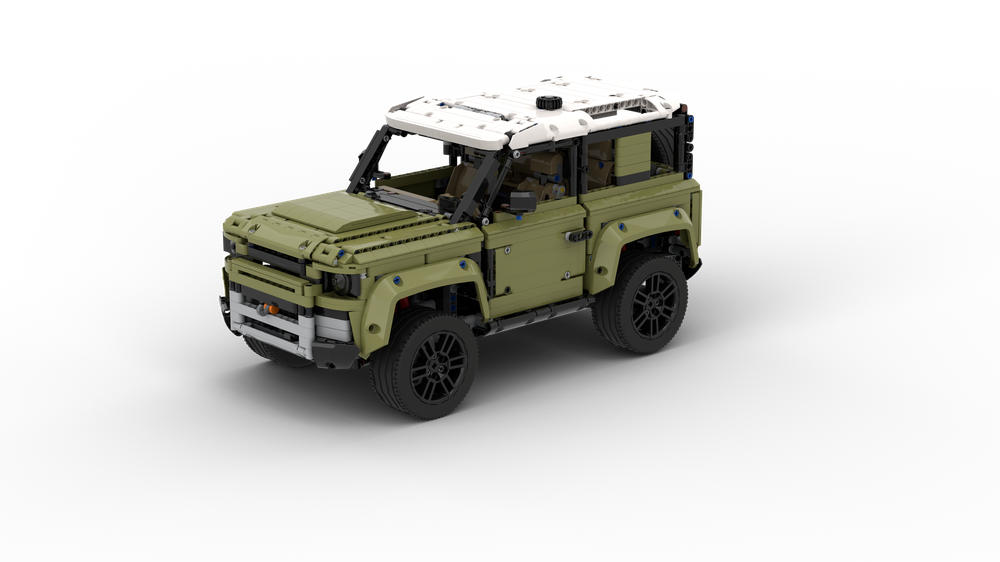 LEGO MOC Motorised Defender v3 by gamayun | Rebrickable - Build with LEGO
