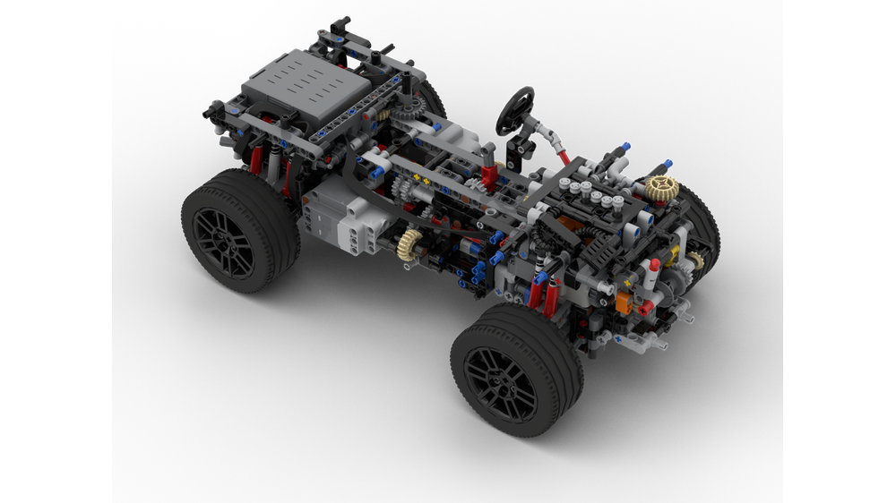 Lego Moc Motorised Defender V3 By Gamayun Rebrickable Build With Lego