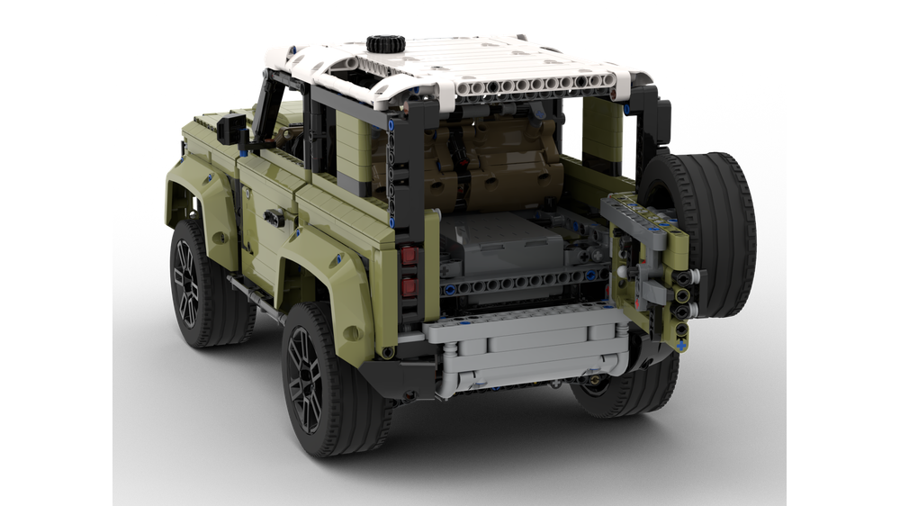 Lego Moc Motorised Defender V3 By Gamayun Rebrickable Build With Lego
