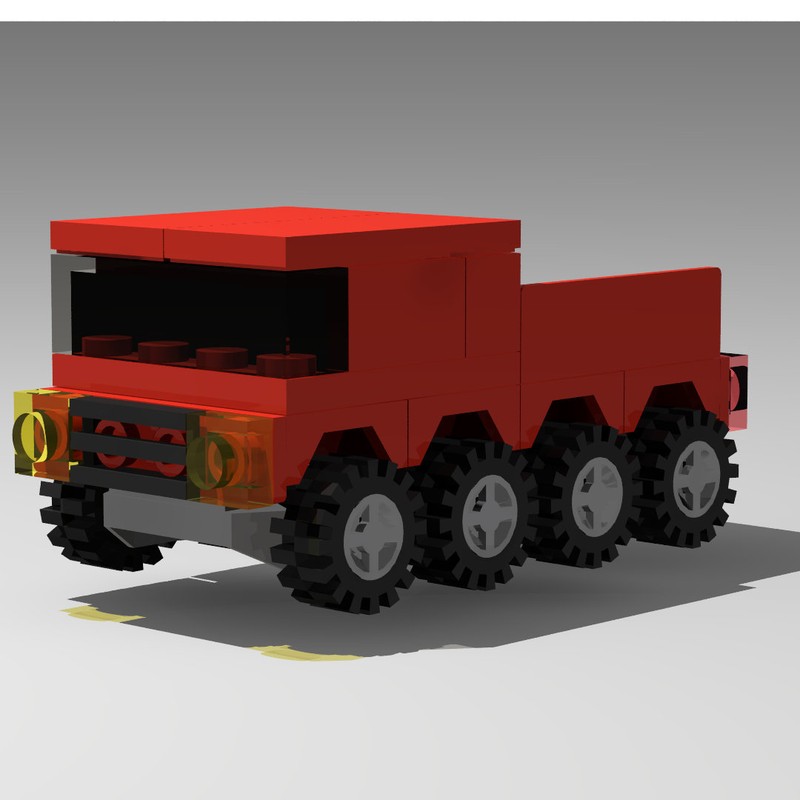 LEGO MOC Micro 8x8 Truck by EnzoBricks | Rebrickable - Build with LEGO